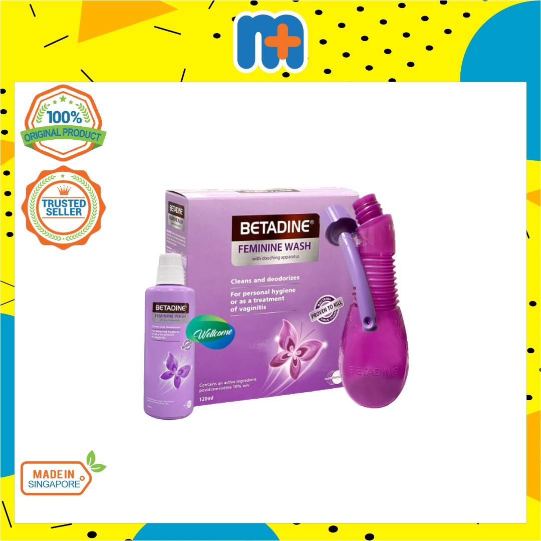 MPLUS BETADINE Feminine Wash Douch Pvpi 10 With Kit 120ml
