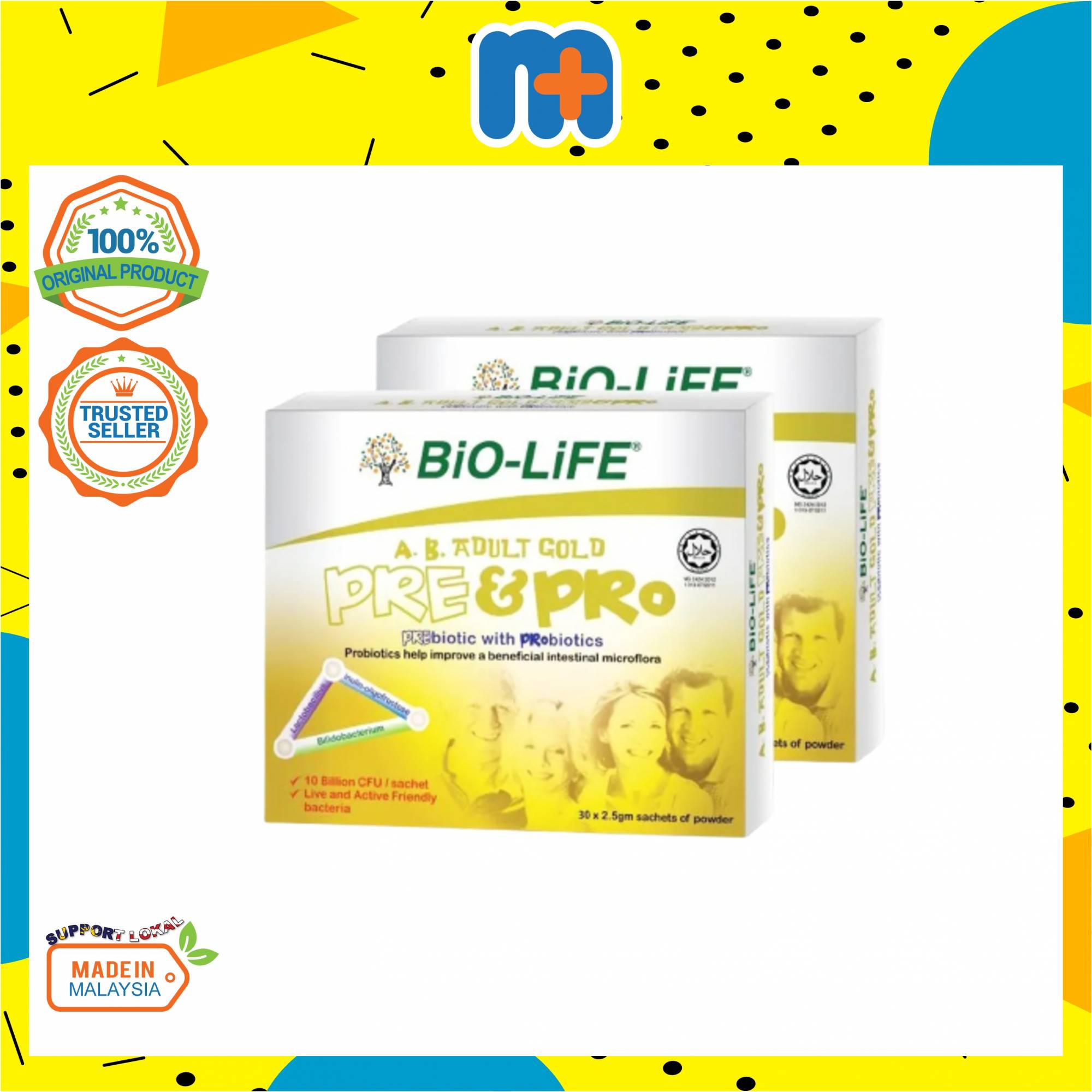 BIO-LIFE AB Adult Gold Pre & Pro 30’s x 2