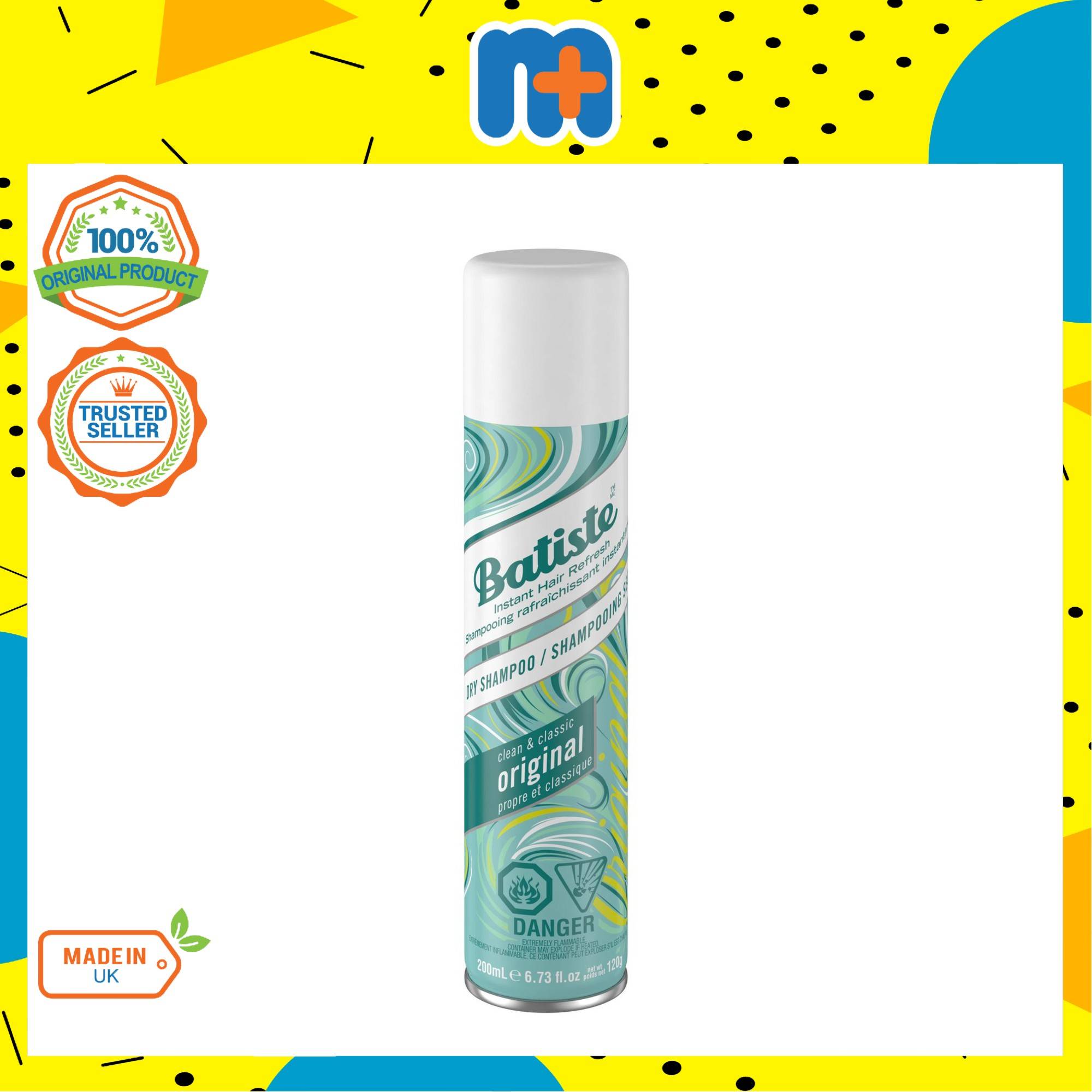 BATISTE DRY SHAMPOO CLEAN & CLASSIC ORIGINAL 200ML