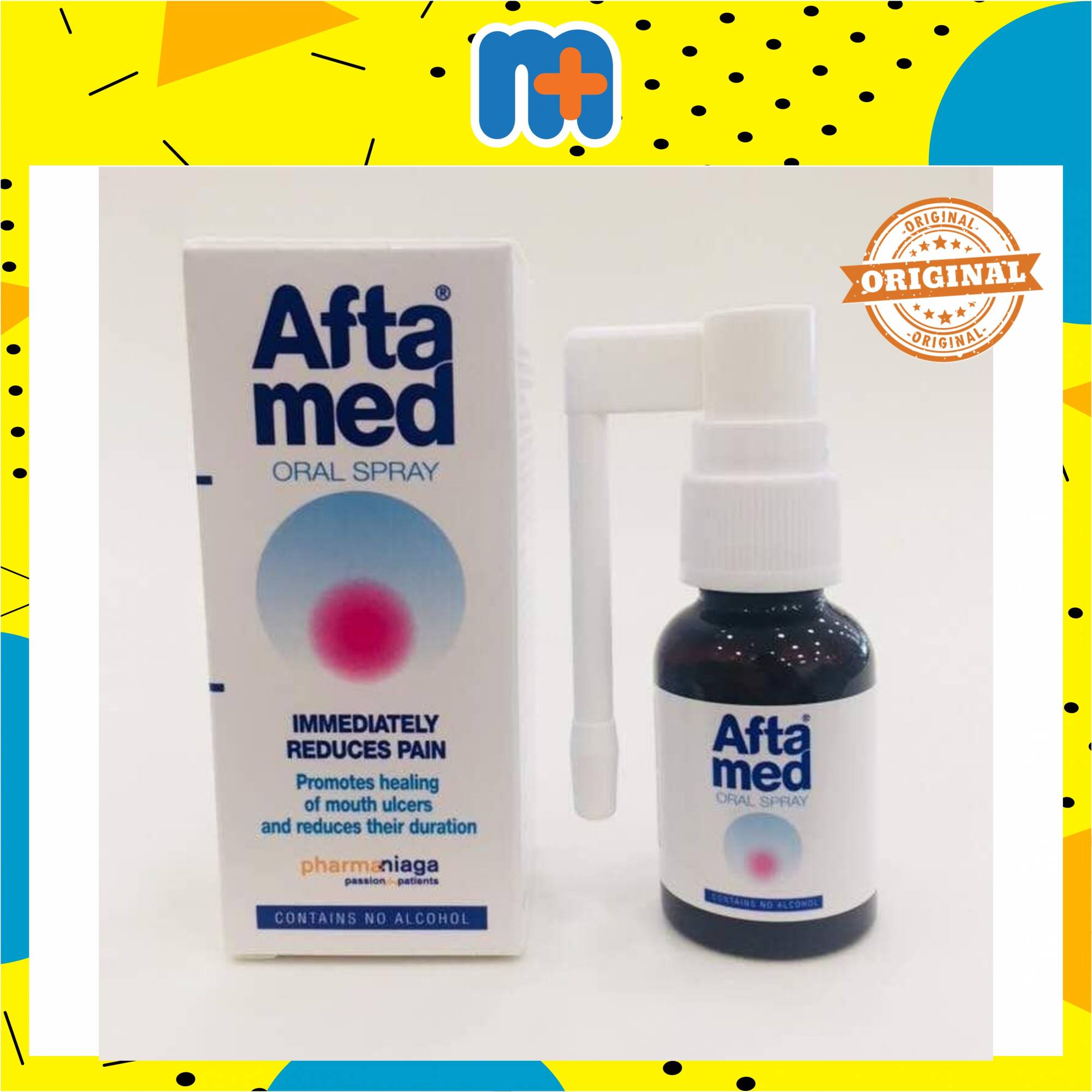 [MPLUS] AFTA MED ORAL SPRAY 20 ML NO ALCOHOL