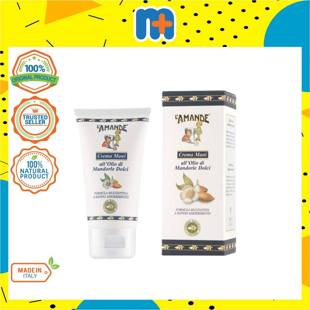 L'AMANDE Hand Cream with Sweet Almond Oil 75ml