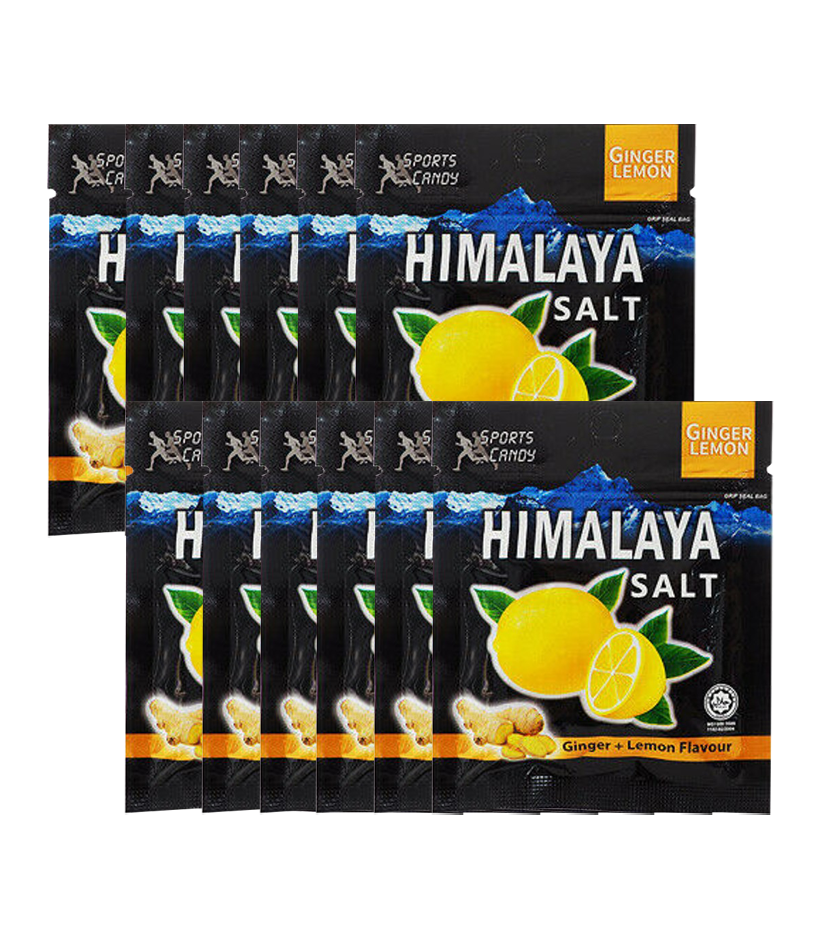 HIMALAYA SALT SPORTS CANDY - GINGER + LEMON 15G 1'S X 12