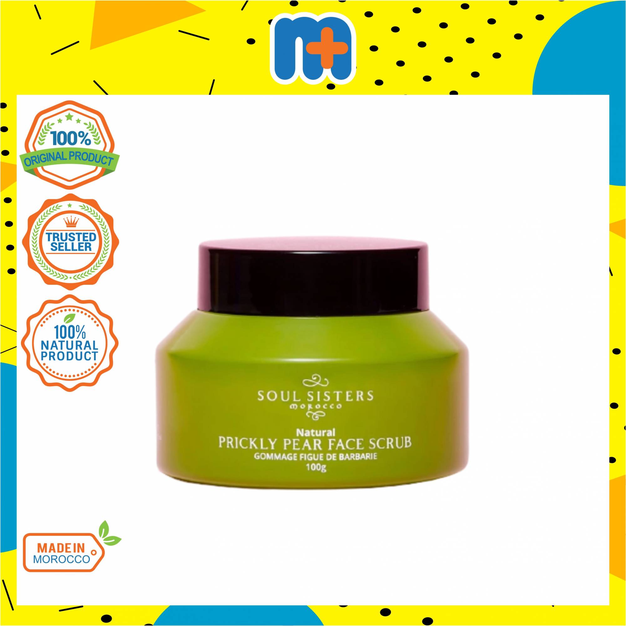 [MPLUS] SOUL SISTERS MOROCCO Prickly Pear Face Scrub 100g