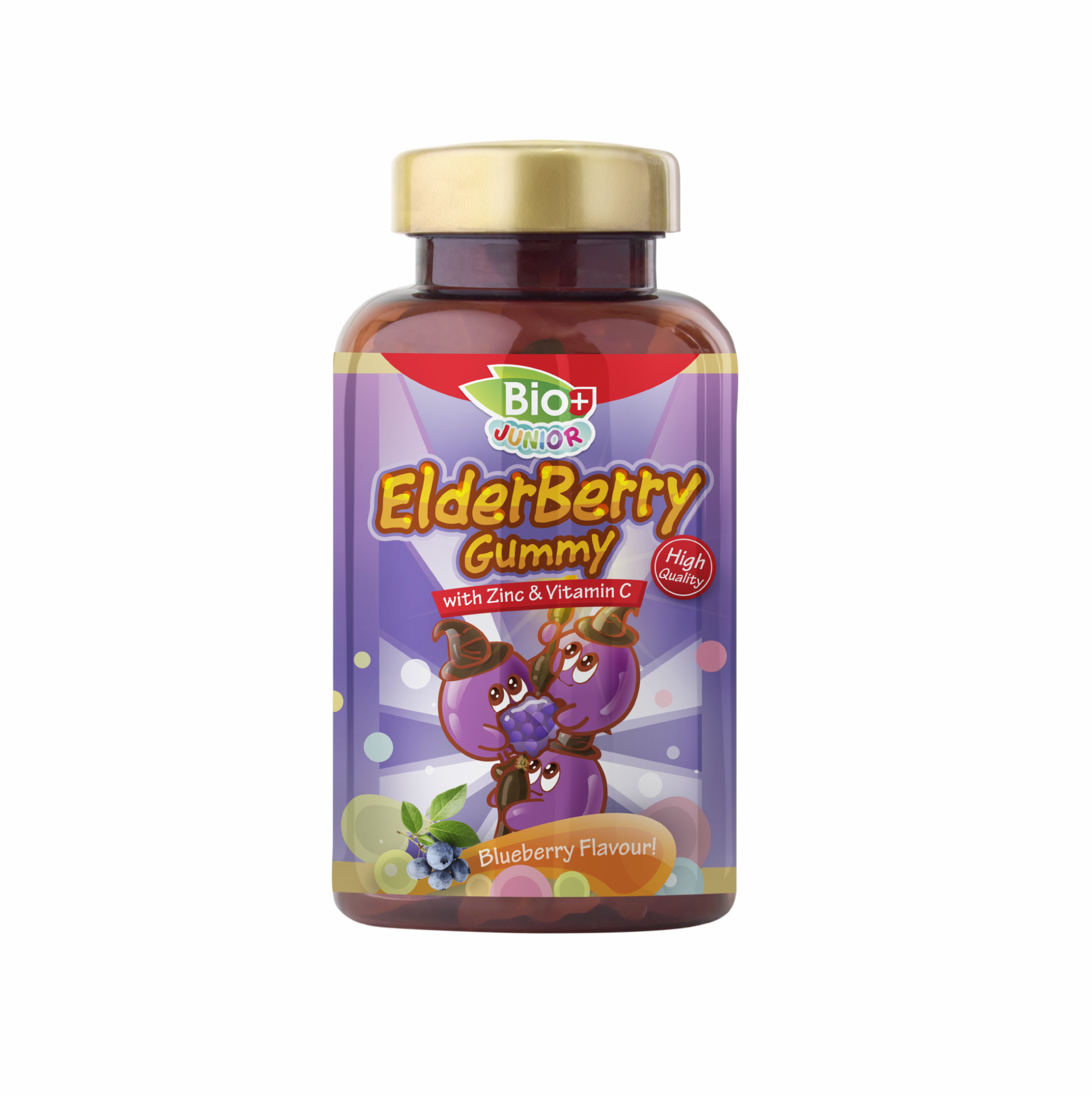 BIOPLUS JUNIOR ELDERBERRY GUMMY 60S