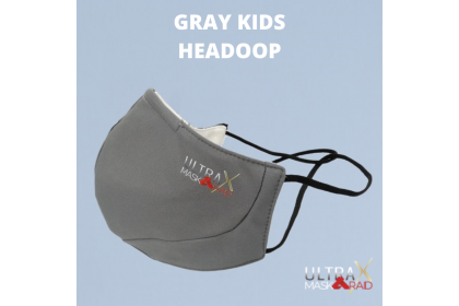 MASKARAID Kid Ultra X 4 Ply Reusable Fabric Mask Grey (Headloop)