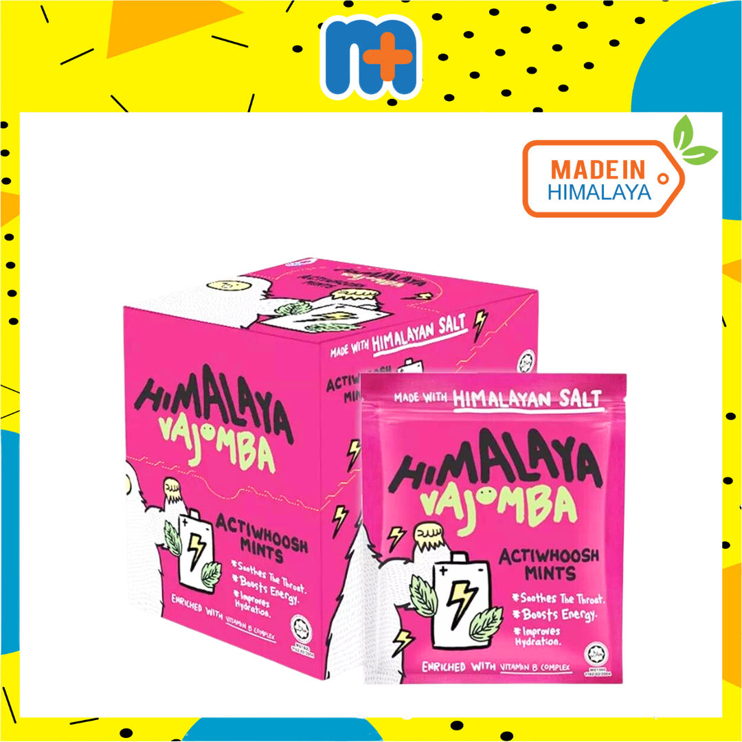 HIMALAYA SALT SPORTS CANDY - VAJOMBA ACTIWHOOSH MINTS 15G 1'S X 12