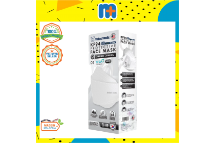 VIRCAST MEDIC KF94 4-PLY PROTECTIVE FACE MASK (EARLOOP) WHITE 20S