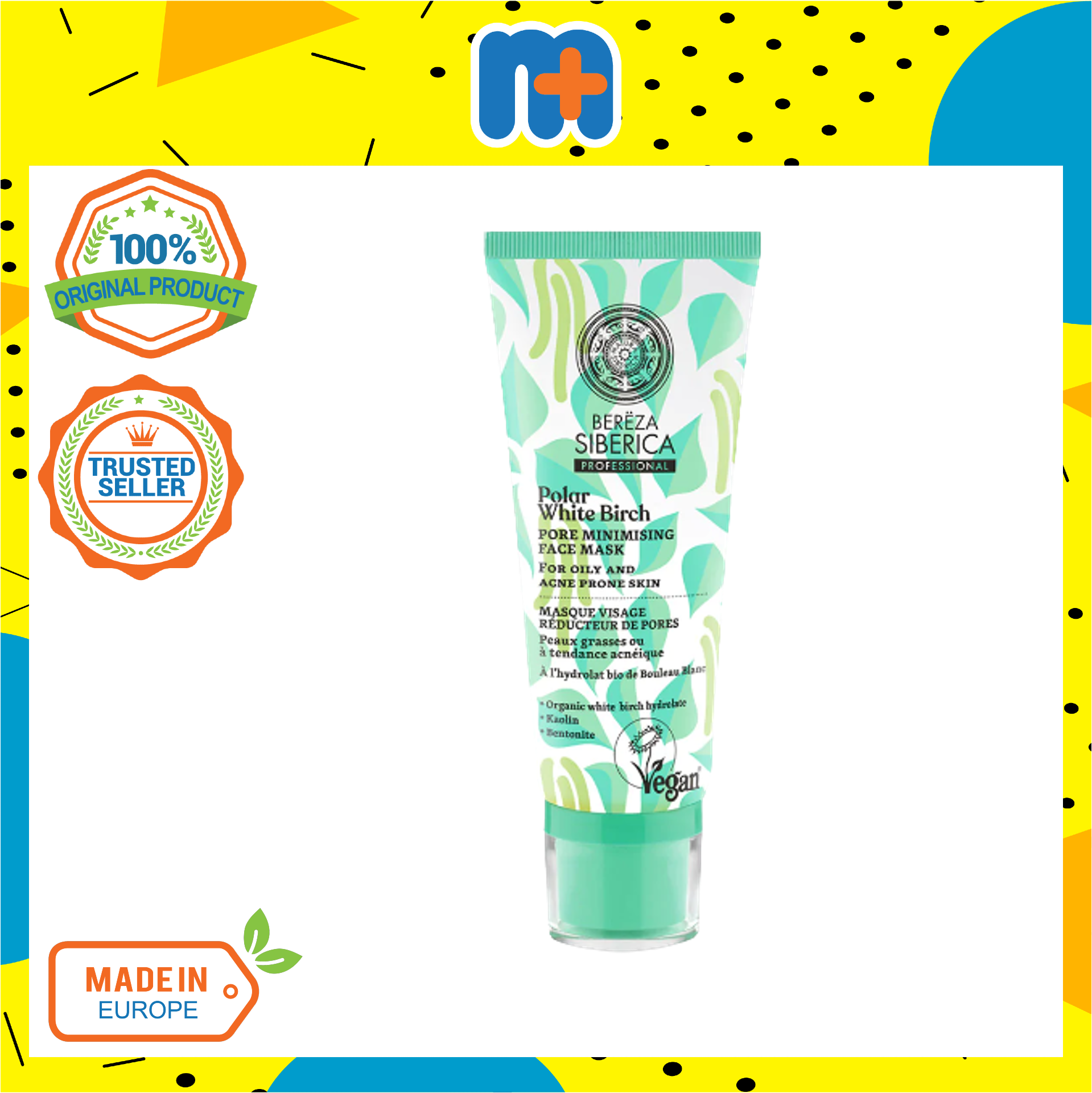BEREZA SIBERICA POLAR WHITE BIRCH PORE MINIMISING FACE MASK 100ML