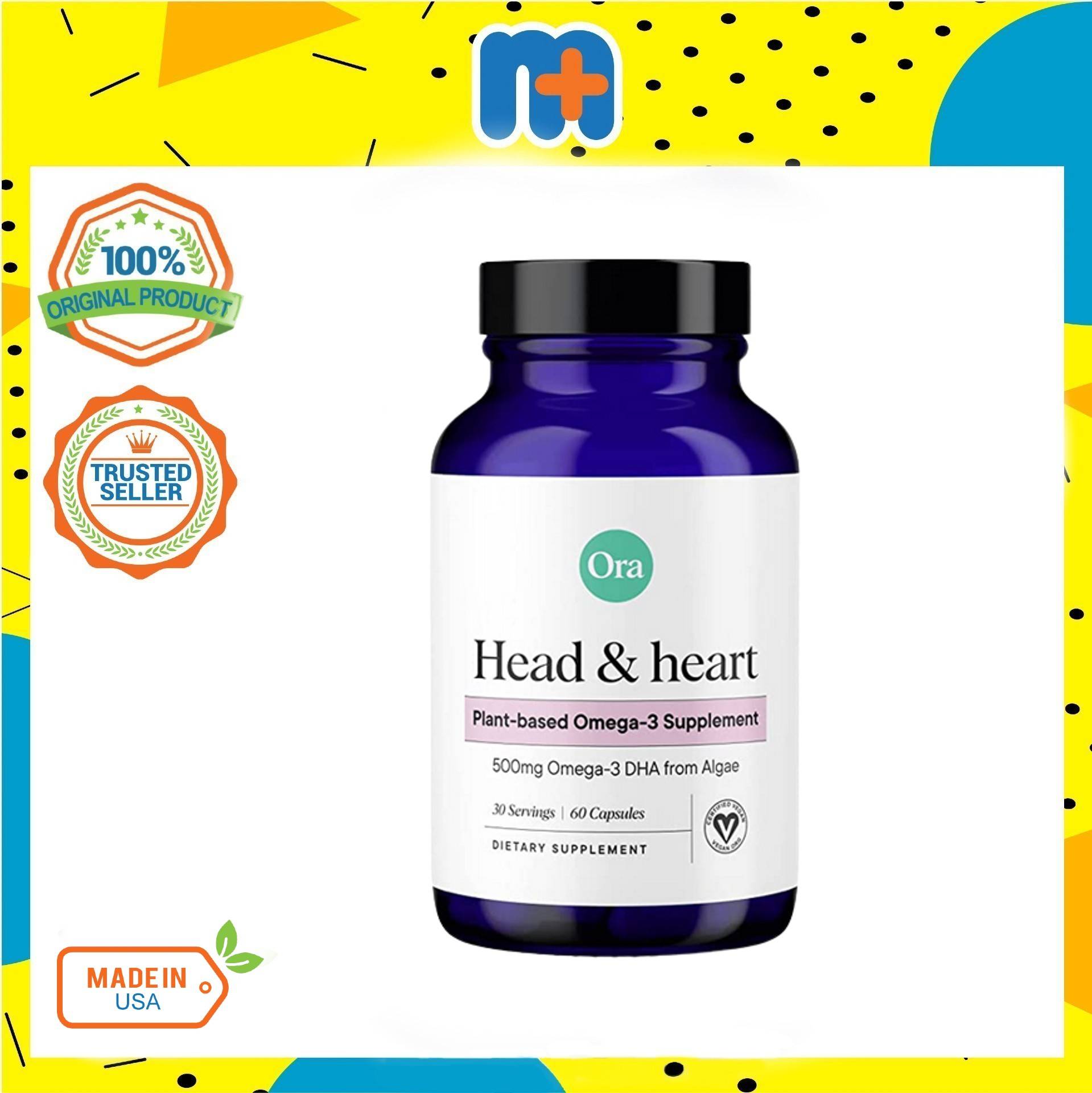 [MPLUS] ORA Head & Heart Plant-Based Omega-3 Supplement 500MG Capsules 60S