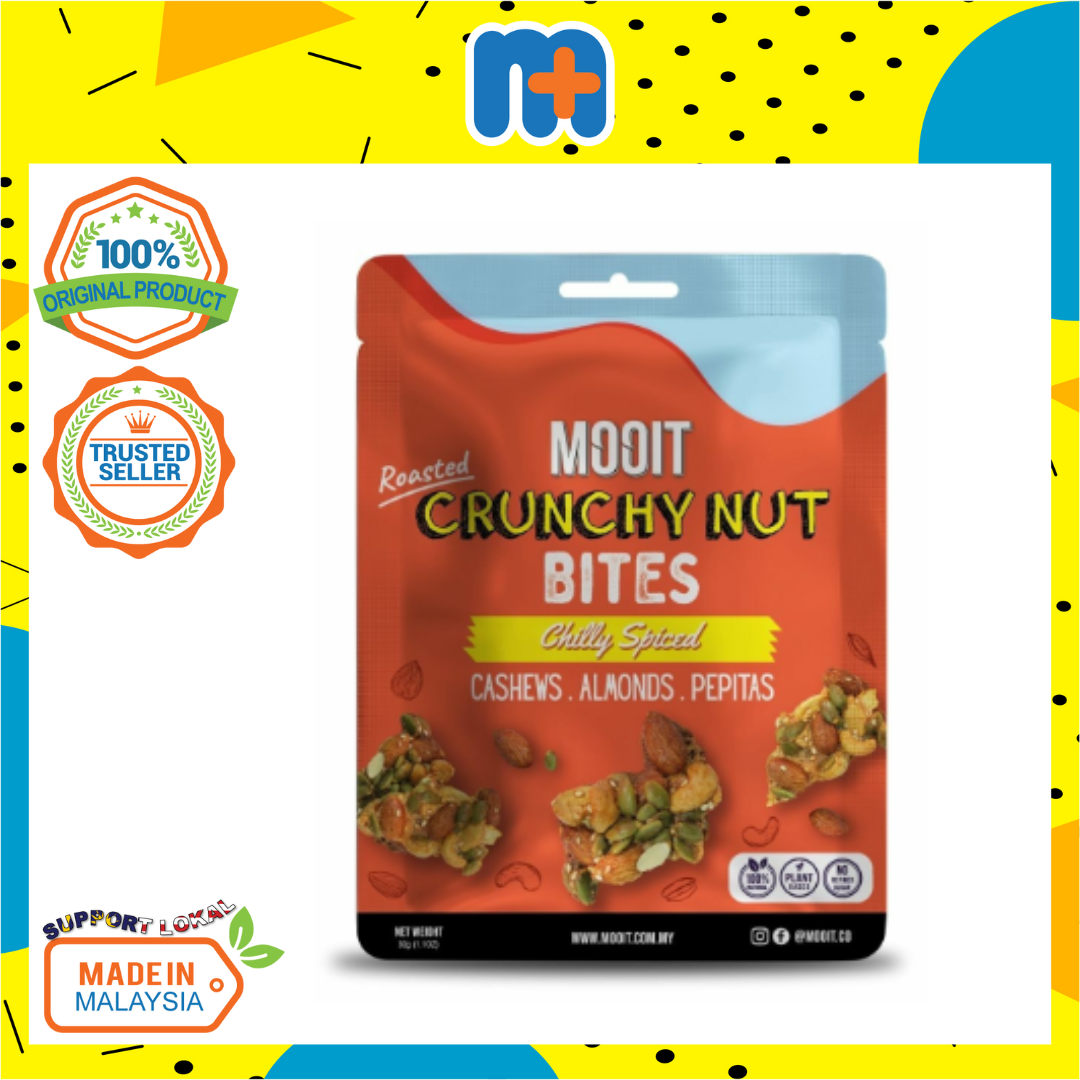 MOOIT CHILLY SPICED NUT BITES CRISPY GRANOLA 30G