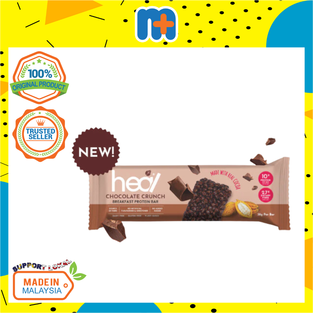 HEAL NUTRITION CHOCOLATE CRUNCH BREAKFAST PROTEIN BAR 38G