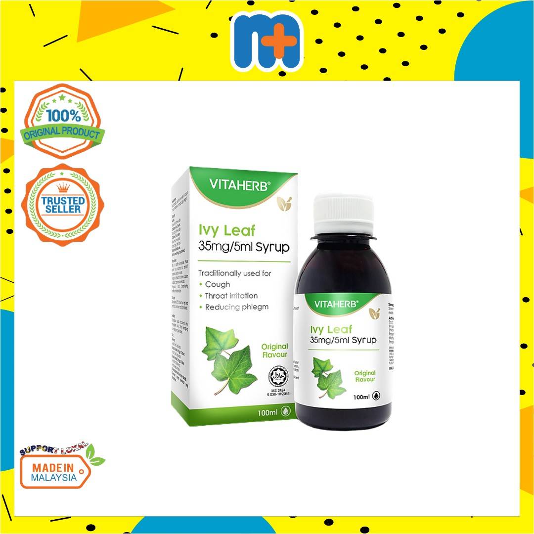 [MPLUS] WINWA Vitaherb Ivy Leaf 35mg/5ml Syrup Original 100ml