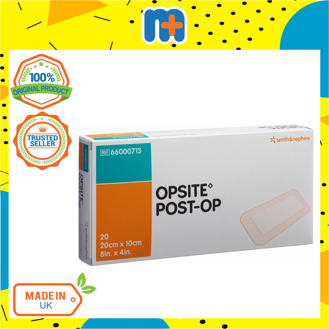 S&N OPSITE POST OP WATERPROOF DRESSINGS 20x10CM 20S