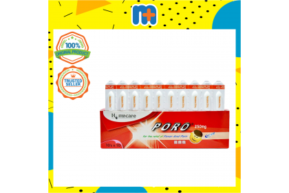 PORO SUPPOSITORY 250MG 10X10S