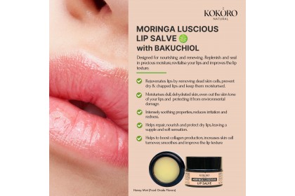 KOKORO NATURAL MORINGA LUSCIOUS LIP SALVE 15g