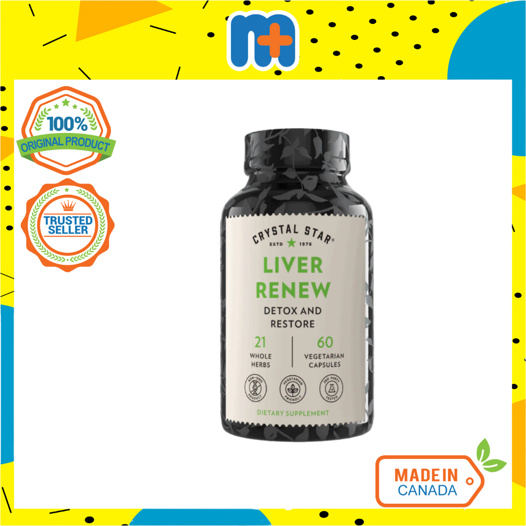 CRYSTAL STAR LIVER RENEW DETOX AND RESTORE VEGE CAPS 90S