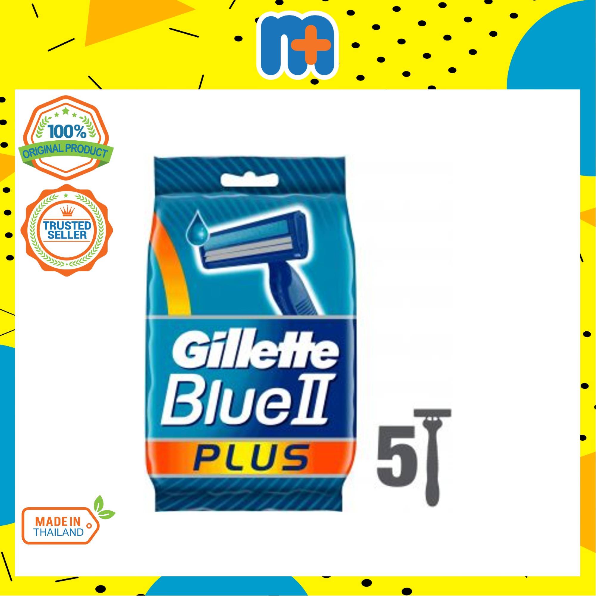 GILLETTE BLUE II PLUS RAZOR 5S FOC 1S