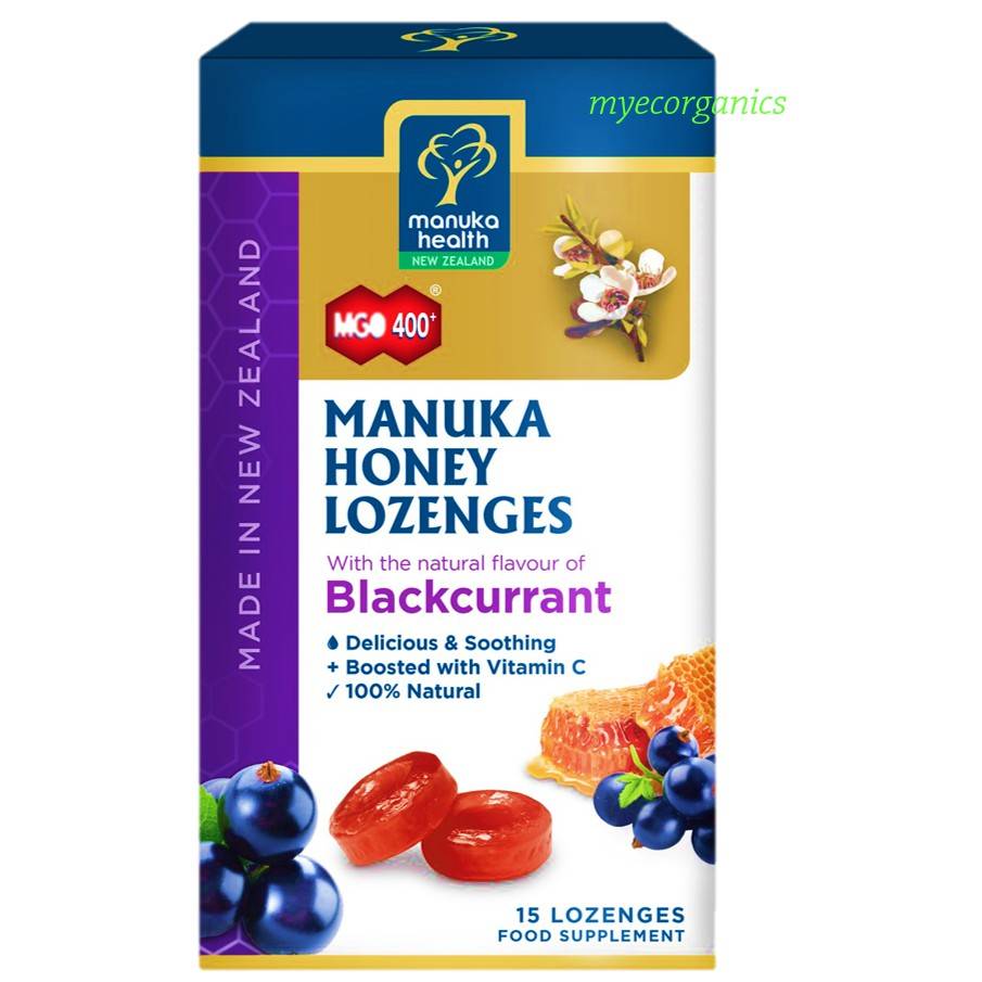 MANUKA DROPS MGO 400 WITH BLACKCURRANT 15S