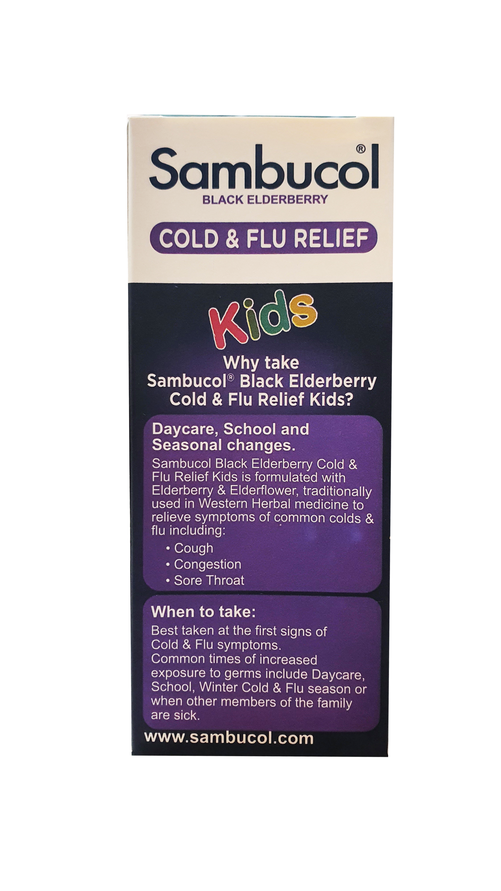 SAMBUCOL BLACK ELDERBERRY KIDS COLD & FLU 120ML