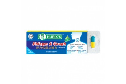 [MPLUS] HURIX'S PHLEGM & COUGH CAPSULE 6S