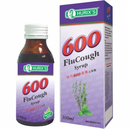 [MPLUS] HURIX'S 600 Flu Cough Syrup 60ml