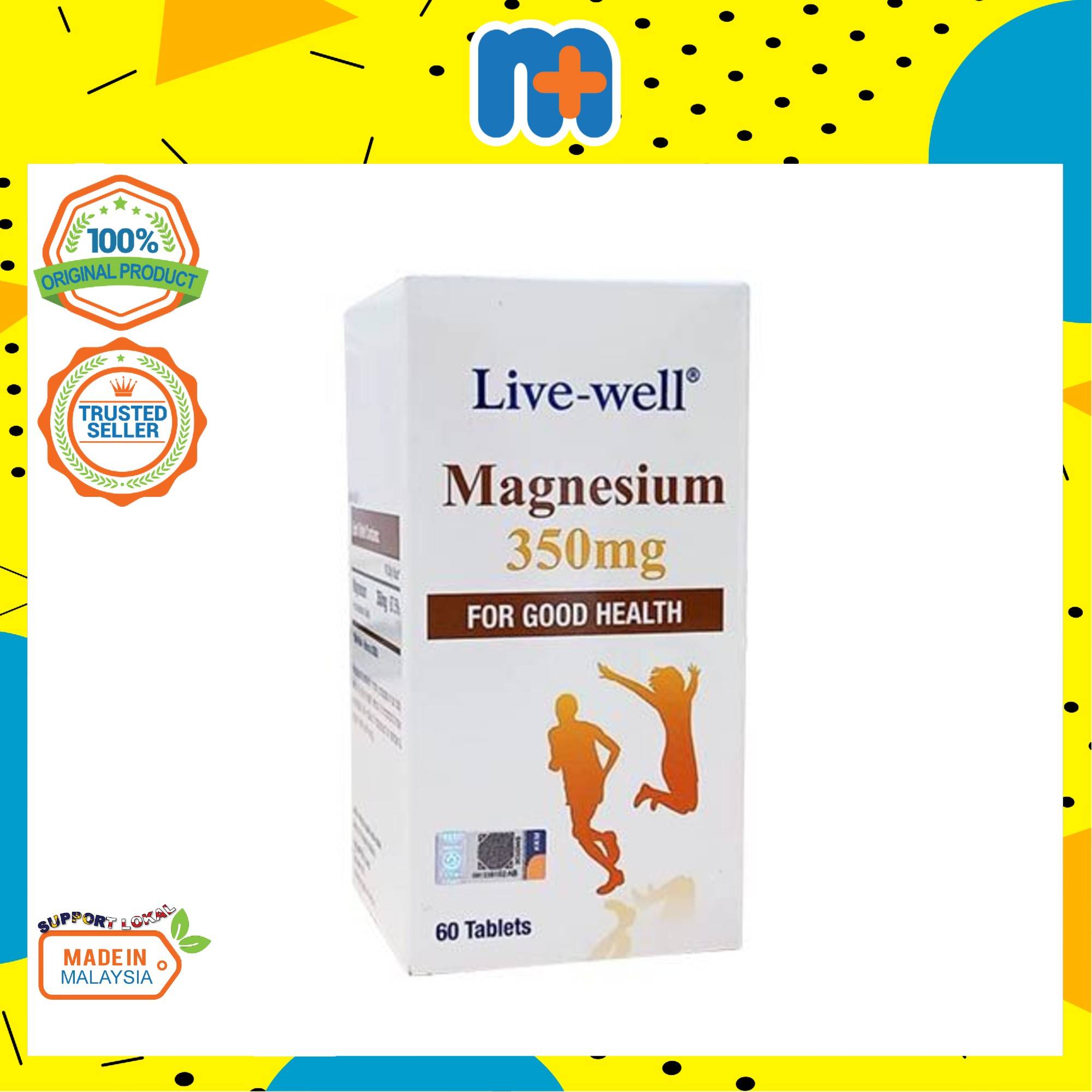 Live-well Magnesium 350mg 60's