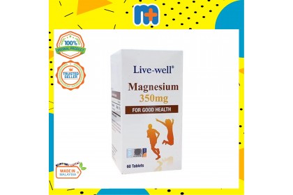 Live-well Magnesium 350mg 60's