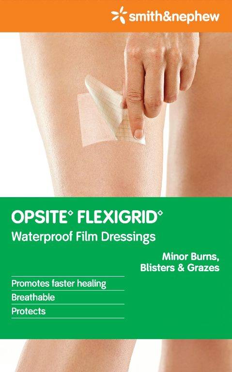 S&N OPSITE FLEXIGRID WATERPROOF DRESSING 6X7CM 5S