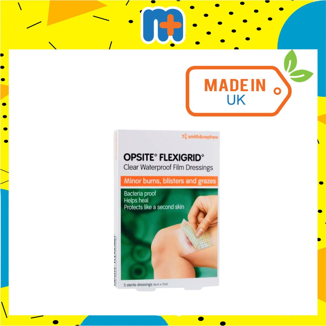 S&N OPSITE FLEXIGRID WATERPROOF DRESSING 6X7CM 5S