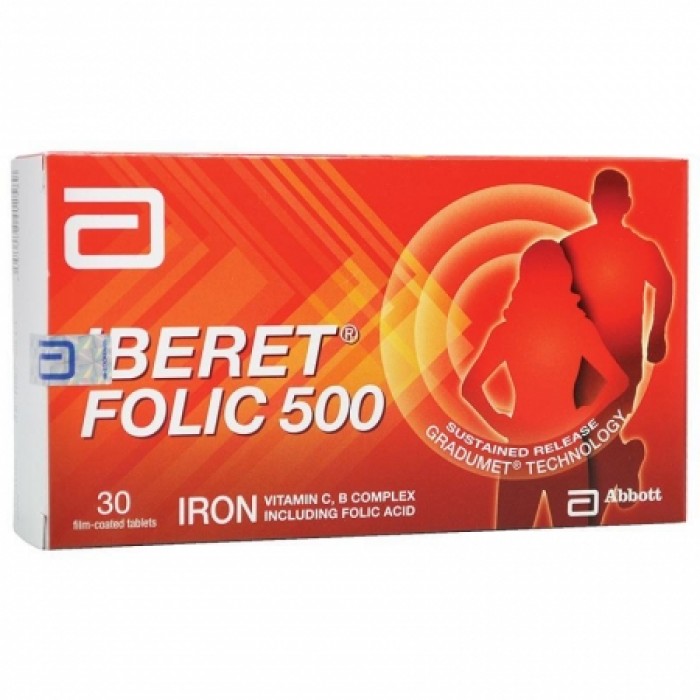 ABBOTT IBERET FOLIC 500 TABLET 30S