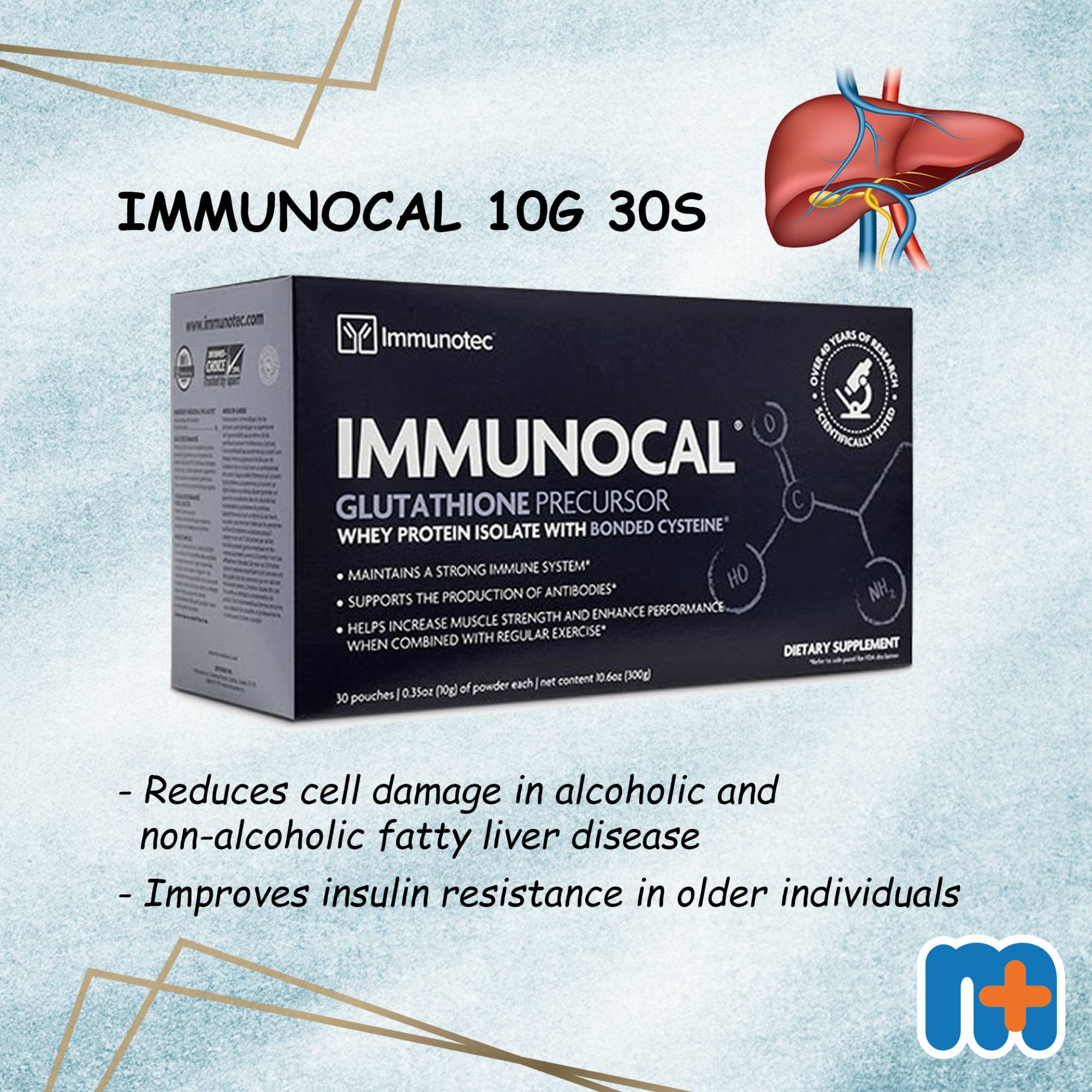 [MPLUS] IMMUNOTEC Immunocal Glutathione Precursor 10g (30s)