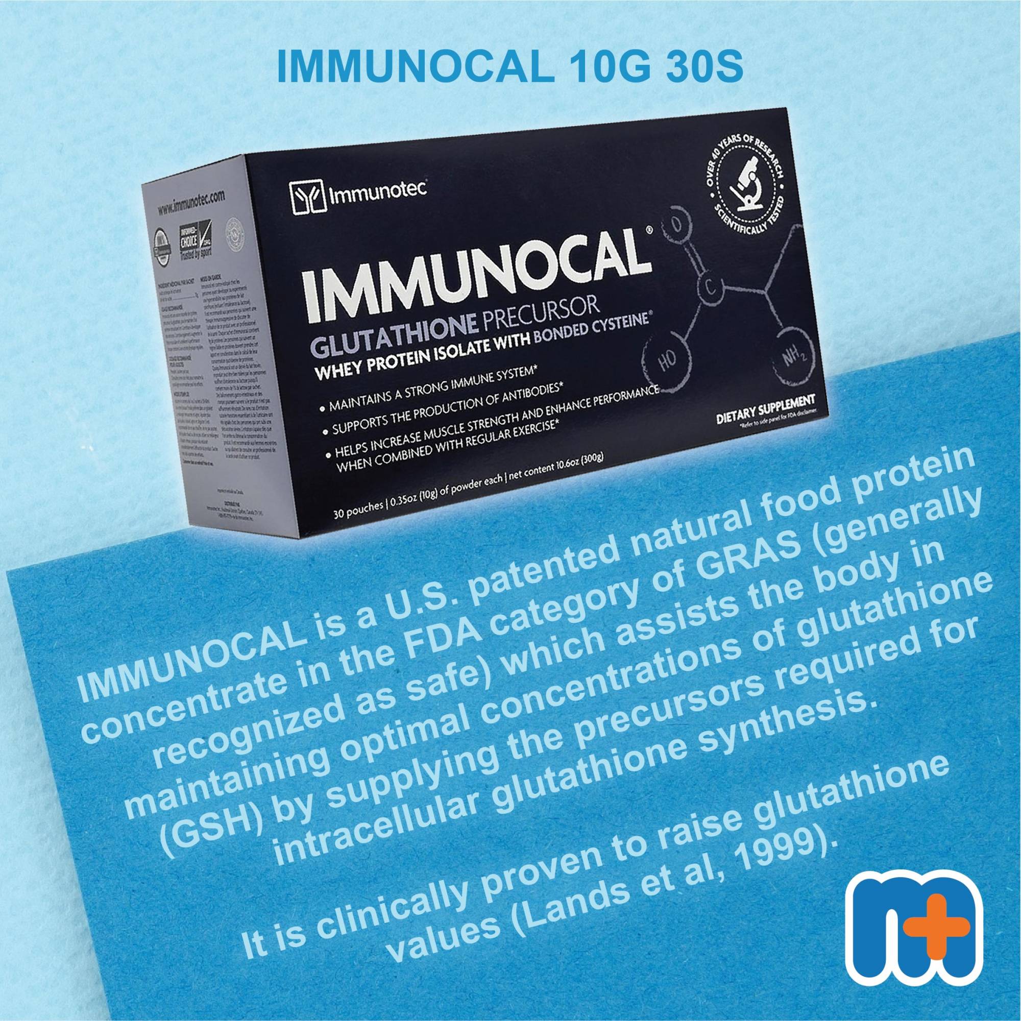 [MPLUS] IMMUNOTEC Immunocal Glutathione Precursor 10g (30s)