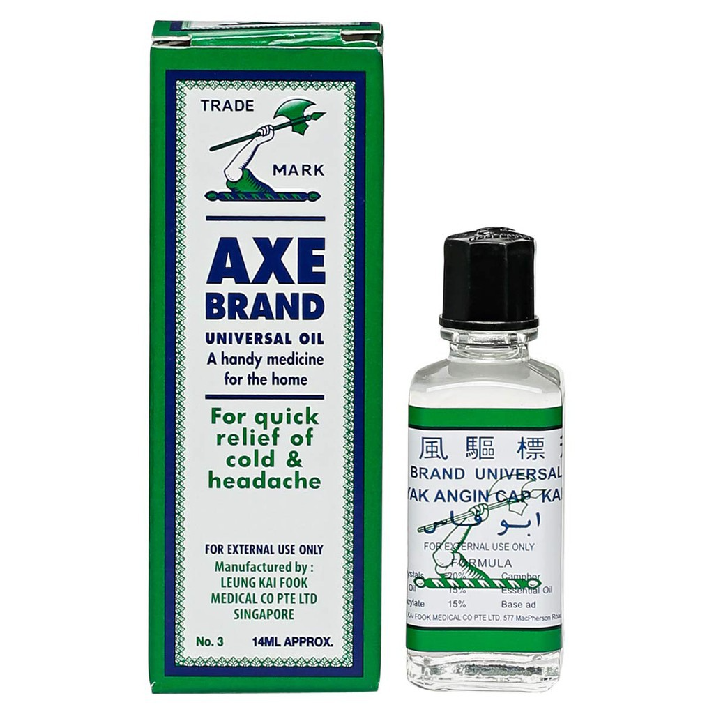 CAP KAPAK MINYAK ANGIN / AXE MEDICATED OIL 3 14ML