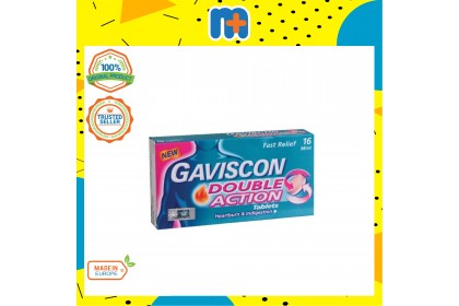 GAVISCON DOUBLE ACTION TABLETS 250MG 16S