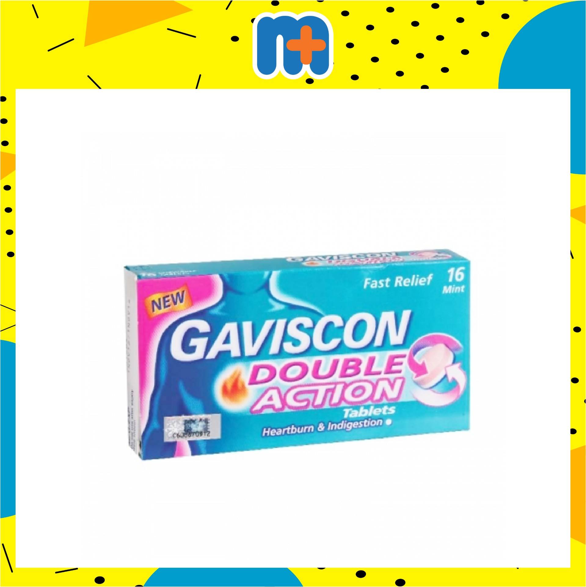 [MPLUS] Gaviscon Double Action Tablets 250mg 16's