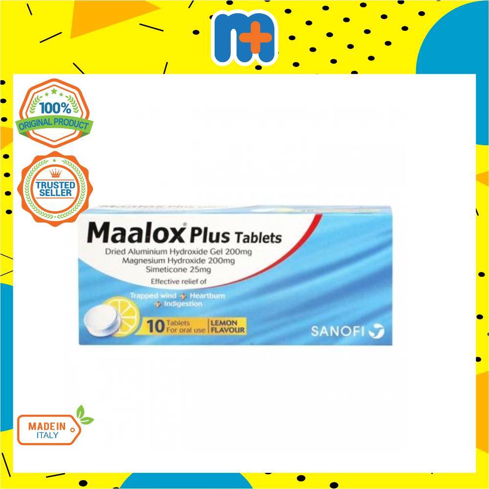 MAALOX PLUS CHEWABLE TABLET 4X10S