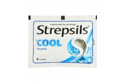 STREPSILS COOL SENSATION POUCH 6S, sore throats