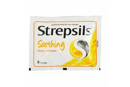STREPSILS SOOTHING HONEY & LEMON POUCH 6S