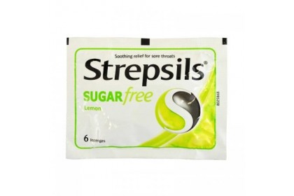 STREPSILS SUGAR FREE LEMON POUCH 6S, sugar free lozenge