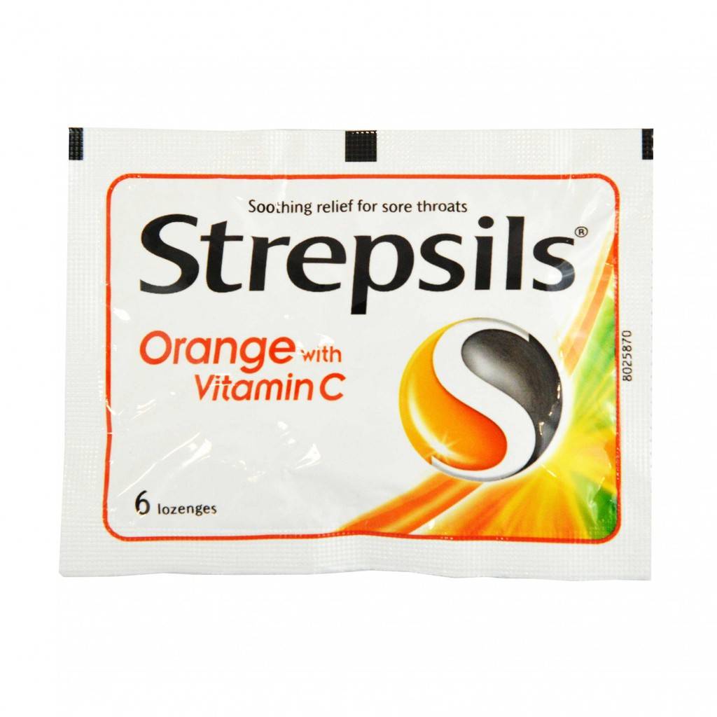 STREPSILS ORANGE WITH VITAMIN C POUCH 6S