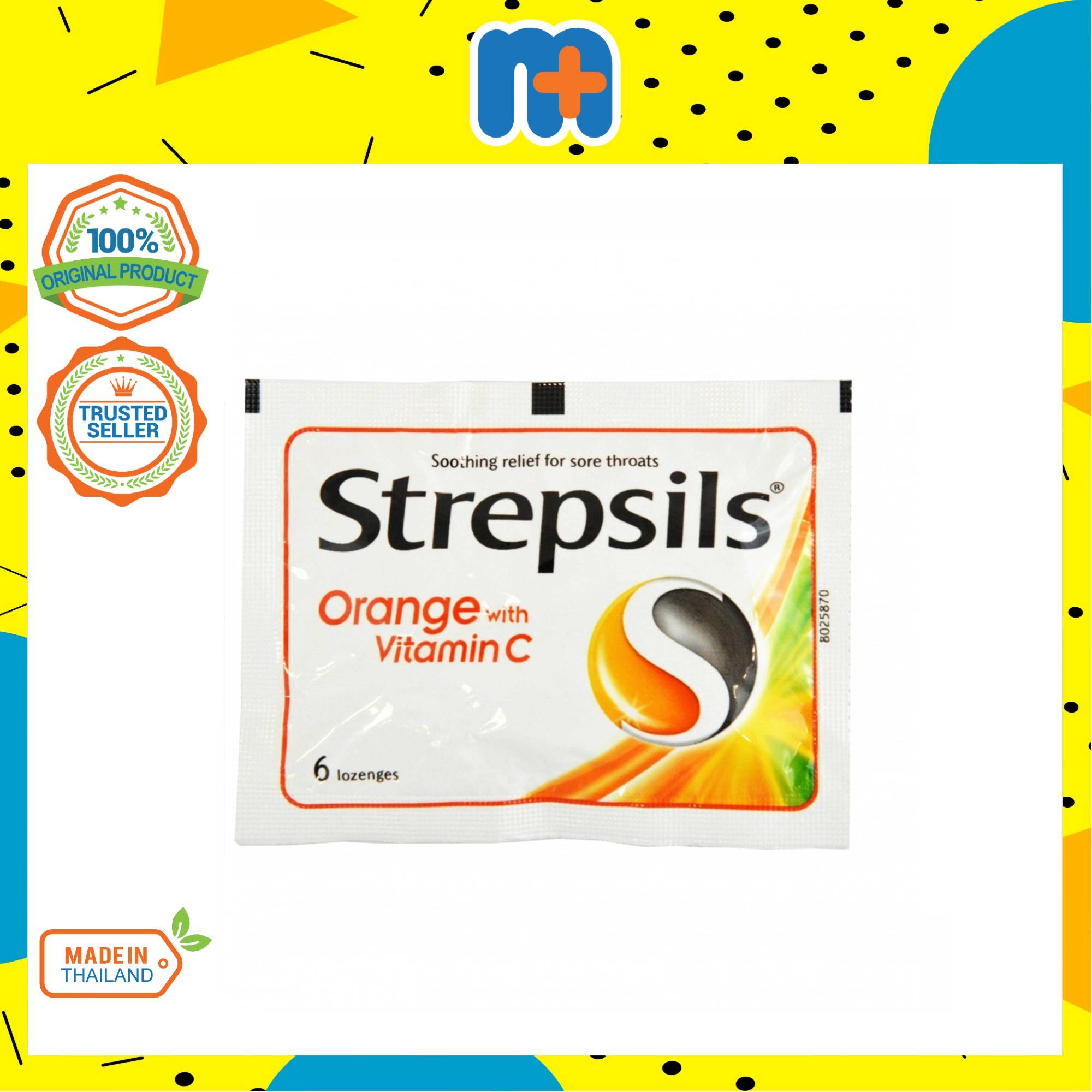 STREPSILS ORANGE WITH VITAMIN C POUCH 6S