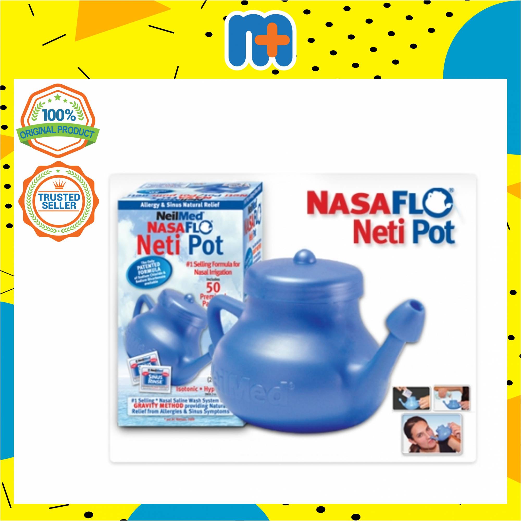 [MPLUS] NEILMED NETI POT 60 MIXTURE SACHETS