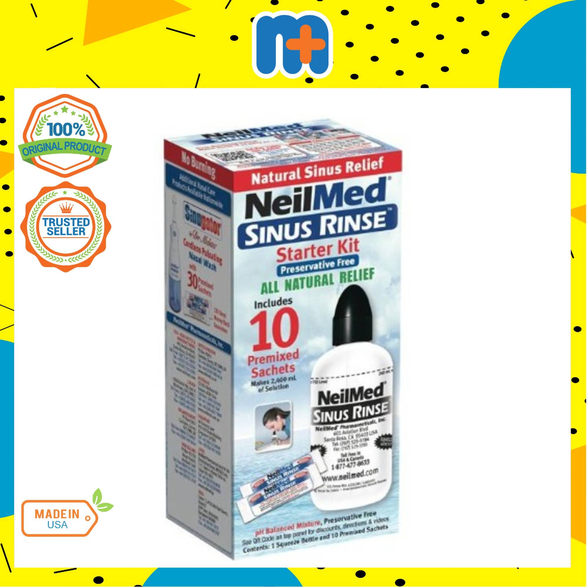 NEILMED SINUS RINSE STARTER KIT 10S