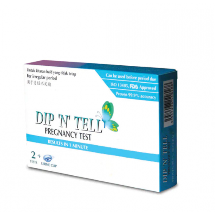 DIP & TELL PREGNANCY TEST KIT 2S