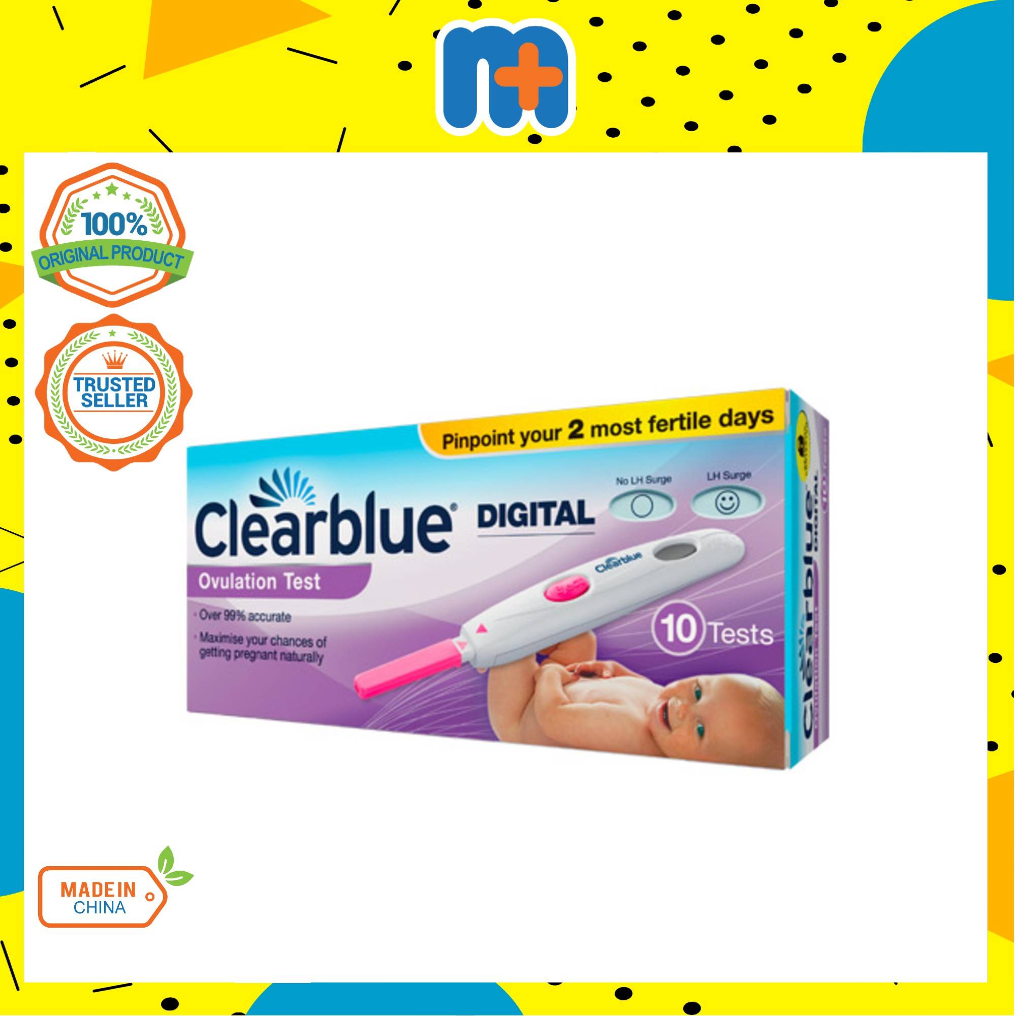 CLEARBLUE DIGITAL OVULATION TEST 10S