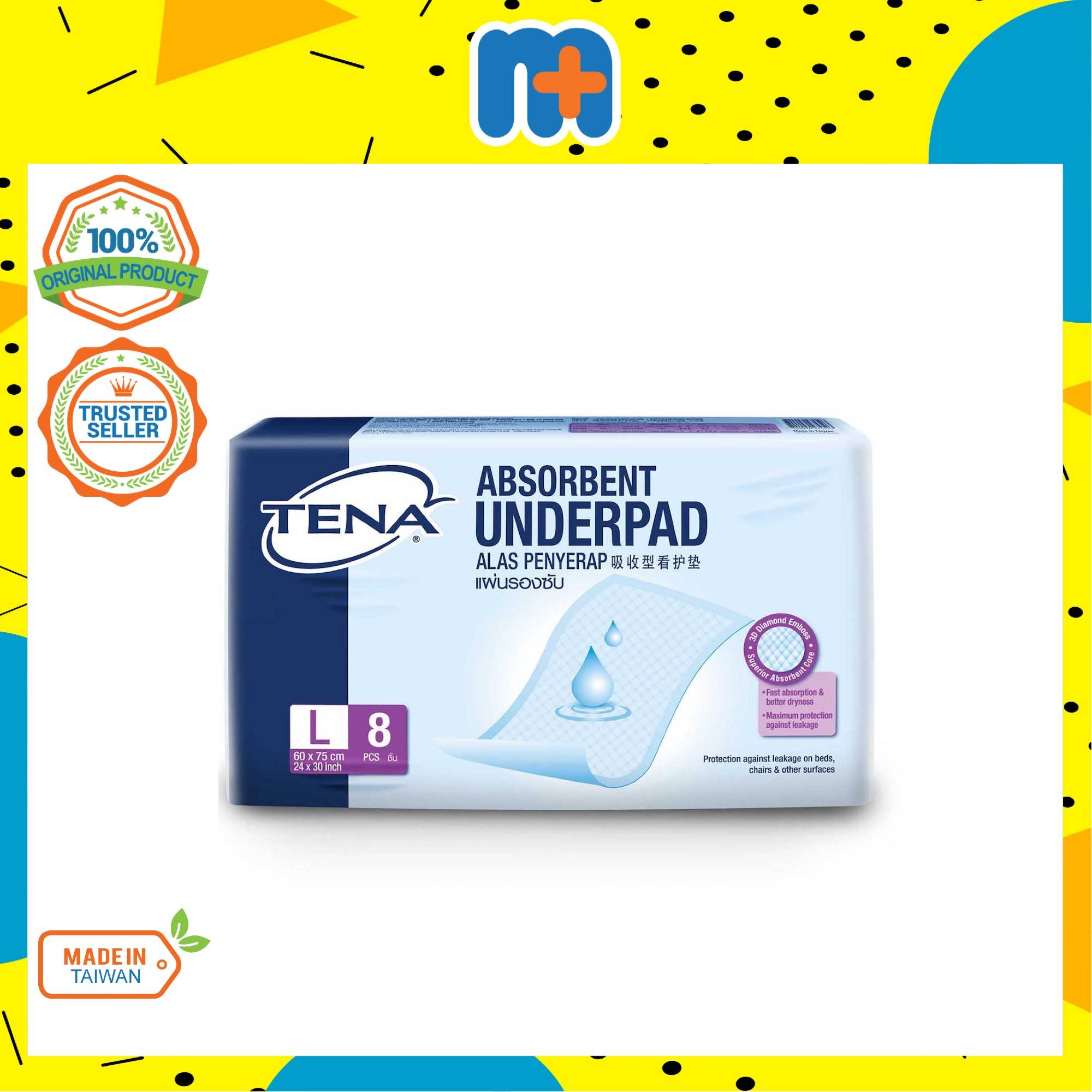 TENA UNDERPAD L 8S