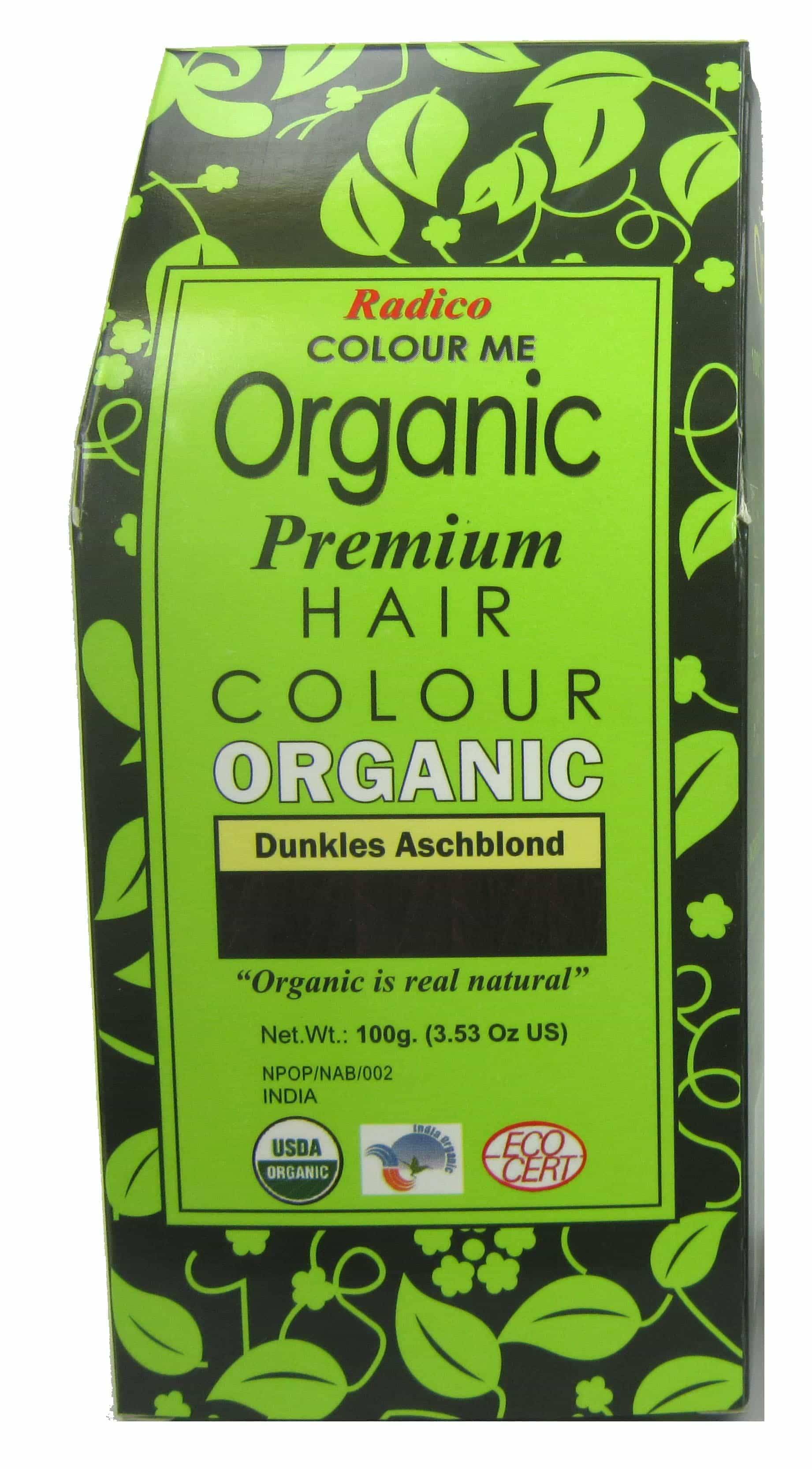 RADICO 100% Organic Hair Colour Powder 100g (Darkest Ash Blonde)