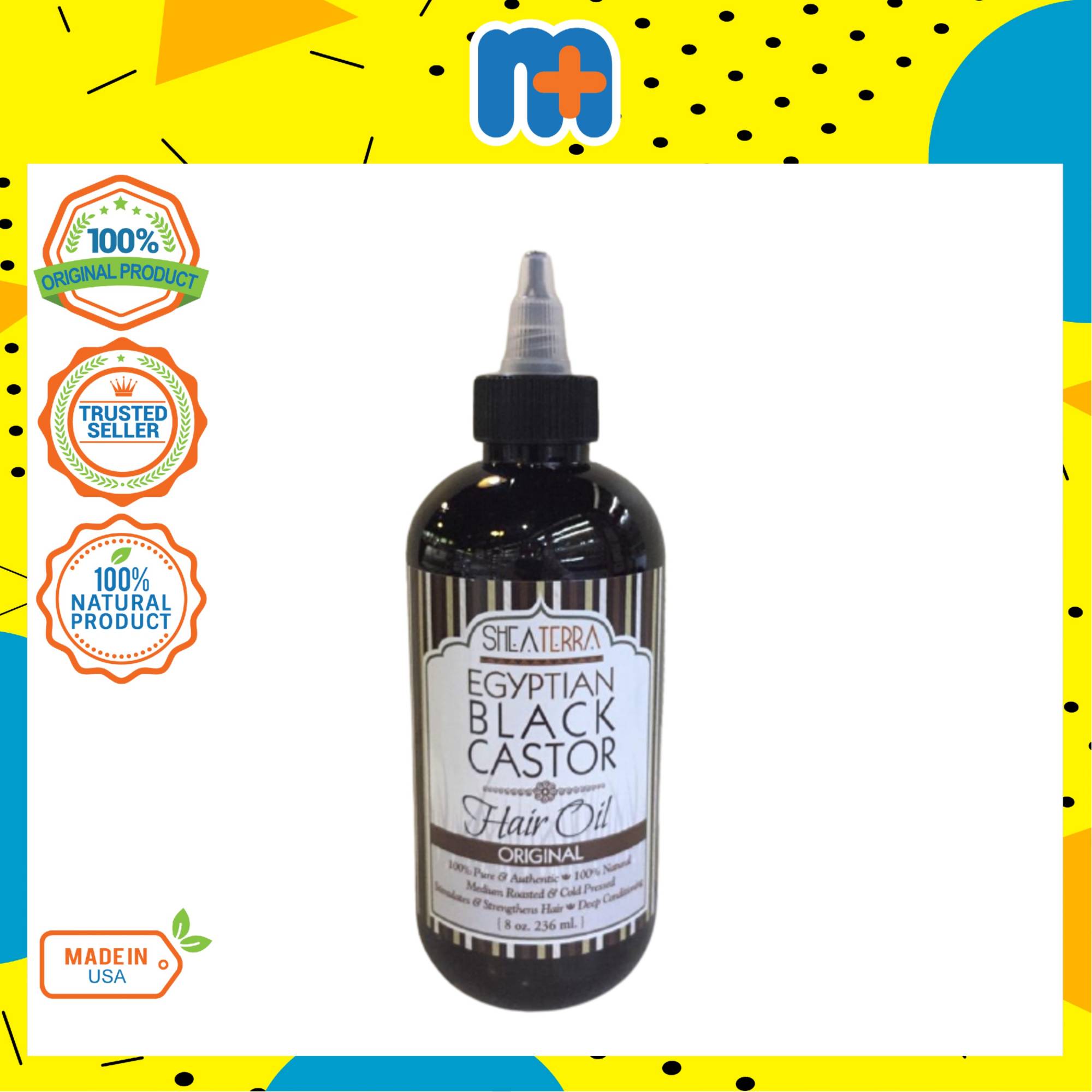 SHEA TERRA ORGANICS EGYPTIAN BLACK CASTOR OIL