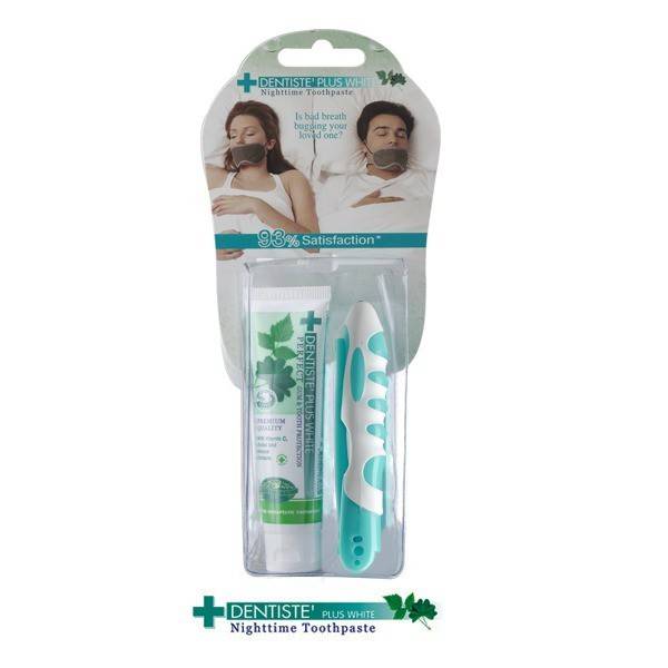 [MPLUS] DENTISTE Plus White Nightime Toothpaste Travel Set [Soft Bristle]
