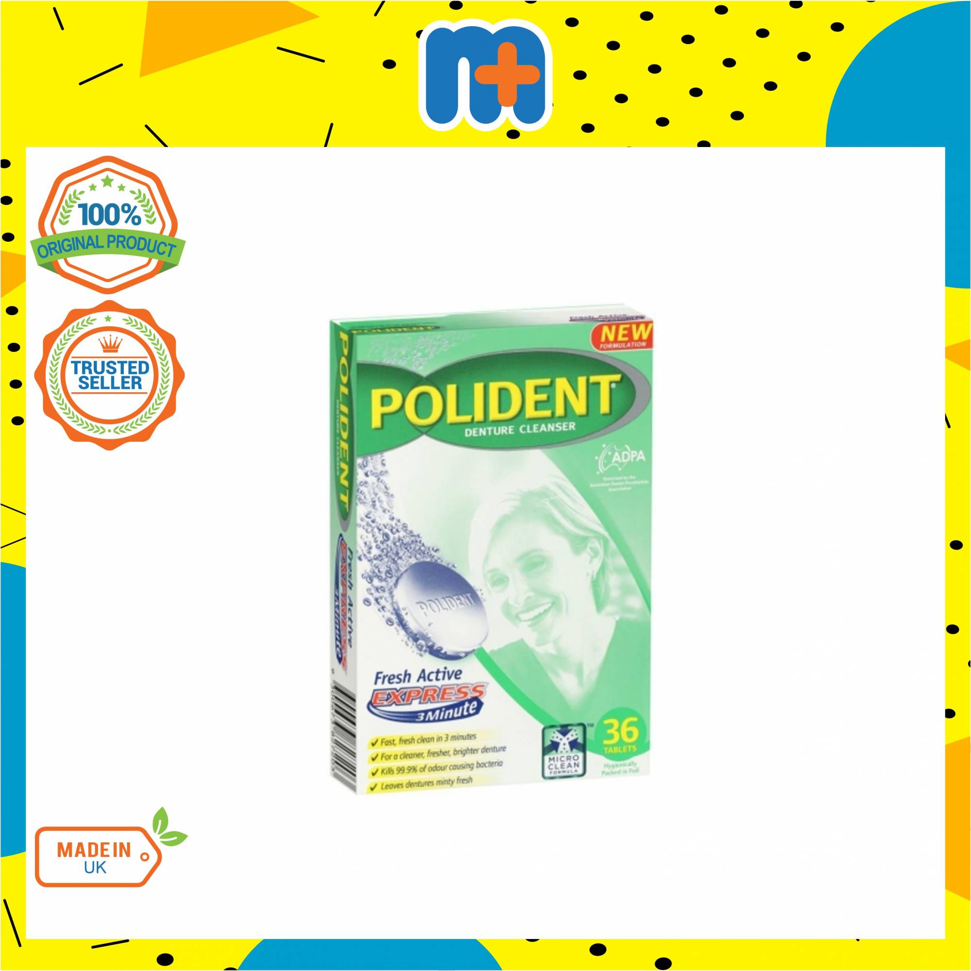 POLIDENT Denture Cleanser Tablet 36’s